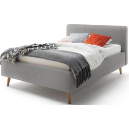Meise M&ouml;bel meise.m&ouml;bel Polsterbett &raquo;Mattis&laquo; Topseller, wahlweise mit Bettkasten grau Bezug Bett: Multicolor (100% Polyester) Liegefl&auml;che L&auml;nge B: 200cm x 140cm, 