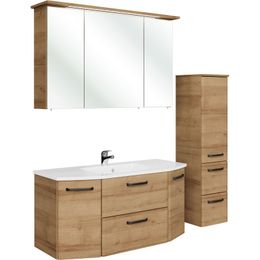Badm&ouml;bel-Set &raquo;Quickset 318, mit T&uuml;rd&auml;mpfer&laquo; 4 Stk. tlg. braun Holzwerkstoff B/H/T: 142cmcm x 200cmcm x 49cmcm