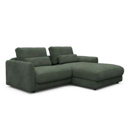Ecksofa &raquo;Polsterecke, L-Form, Eckcouch, mit Federkern, inkl. Kissen&laquo; legerer Sitzkomfort zum Entspannen und Verweilen gr&uuml;n B/H/T: 225cm x 68cm x 171cm