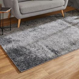 ANDIAMO Teppich &raquo;Luna&laquo; rechteckig 7 mm H&ouml;he Kurzflor, modernes Design, meliert, Kundenliebling grau Kunstfaser B : 60cm 1 Stk., 7mm, L: 110cm