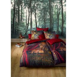Fleuresse Wendebettw&auml;sche &raquo;Bed Art S 3759&laquo; 3 Stk. Mako Satin, Baumwolle, in Gr. 135x200, 155x220, 200x200cm rot Mako-Satin, Obermaterial: 100% 