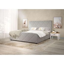 Home Affaire Boxbett &raquo;Mona&laquo; mit 4 Schubladen gr&uuml;n Holzwerkstoff, Massivholz, Polyester Struktur Holzwerkstoff Massivholz Polyester Breite 140cm, 