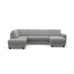 Wohnlandschaft OTTO HOME, B:309cm H:81cm T:213cm, silber, Luxus-Microfaser (100% Polyester);Struktur fein (100% Polyester);Luxus-Microfaser weich