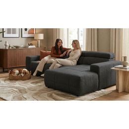 Ecksofa OTTO HOME, B:285cm H:80cm T:175cm, grau, 100% Polyester, Wohnzimmer, Sofas, "Ballerup 235 x 175 cm, auch mit verstellbarer Sitztiefe",