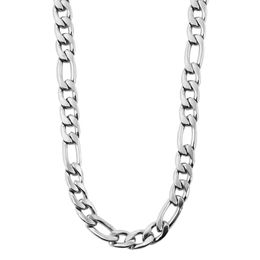 Adelia&acute;s ADELIA ́S Damen Kette ohne Anh&auml;nger "Halskette &ndash; Figarokette aus Edelstahl 43 cm", 43cm, Edelstahl, silber, Edelstahl, Halsketten, Zum Verschenken &ndash;