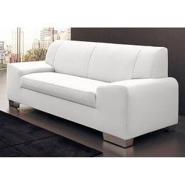 DOMO collection 2-Sitzer &raquo;Alisson kubische Formensprache mit abgerundeten Details, Breite 164cm&laquo; fester Sitzkomfort wei&szlig; Microfaser aus 100% Polyester