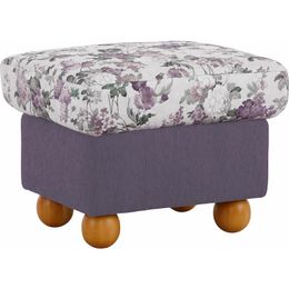 Home Affaire Hocker &raquo;Milano&laquo; lila Chenille (70% Polyacryl, 30% Polyester);Chenille (70% Polyacryl, 30% Polyester) auf Korpus und Zierkissen, Sitz und 