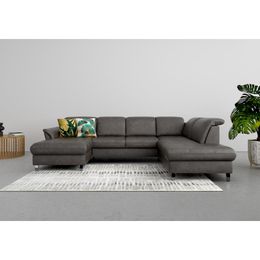 Sit & More sit&more Wohnlandschaft &raquo;Maggiore U-Form&laquo; wahlweise mit Kopfteilverstellung, Schlaffunktion und Stauraum grau 100% Polyester B/H/T: 312cm x 88cm x 