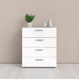 Home Affaire Kommode &raquo;Pepe Schubkastenkommode&laquo; Sideboard mit vielen Stauraumm&ouml;glichkeiten, Breite 70 cm wei&szlig; Holzwerkstoff B/H/T: 70cm x 82cm x 40,3cm