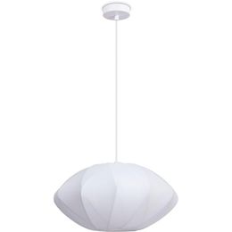 Paco Home Pendelleuchte &raquo;HUGO PD1&laquo; E27 wei&szlig; 1, &Oslash; 40cm H: 175cm