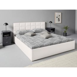 Westfalia Schlafkomfort Polsterbett inkl. Bettkasten bei Ausf&uuml;hrung mit Matratze, in 2 H&ouml;hen wei&szlig; Liegefl&auml;che L&auml;nge B: 200cm x 180cm, Kunstleder Standardh&ouml;he, H&ouml;he 