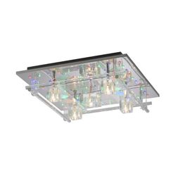 JUST LIGHT Deckenleuchte &raquo;KEMAL2.0&laquo; G4 1 Stk. Warmwei&szlig; LED, RGB, Fernbedienung, Infrarot inkl., separat steuerbar &uuml;ber FB grau 68, 1 Stk.
