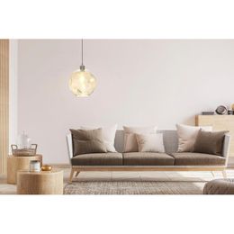 Kayoom H&auml;ngeleuchte &raquo;Natalie&laquo; E27 1 Stk. handgefertigt, modern beige &Oslash; 26cm H: 32cm, 1 Stk.