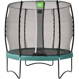 EXIT Gartentrampolin &raquo;Allure Classic&laquo; &Oslash; 253 cm mit Sicherheitsnetz gr&uuml;n B/L/T: 266cm