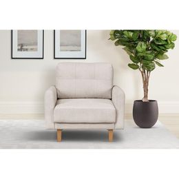 OTTO home Sessel &raquo;TRIPLO Relaxsessel mit Wellenunterfederung, Ma&szlig;e B/T/H: 95/100/89 cm&laquo; Polstersessel mit Steppung im R&uuml;ckenkissen, hohe Qualit&auml;t 