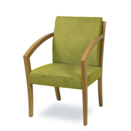 Esszimmerstuhl Home Affaire, B:58,5cm H:87cm T:65cm, gr&uuml;n, Massivholz, St&uuml;hle, "G98 George Armlehnstuhl, Sessel, in 3 Gestellfarben Made in Italy",