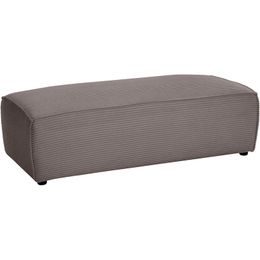 OTTO home Hocker &raquo;NEU: SHERWOOD XXL, Polsterhocker, Cord, Webstoff&laquo; rechteckig, bequemer Sitzkomfort, 130/60/44 cm, Krokodilverbinder beige 100% 