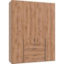 wimex Kleiderschrank &raquo;New York&laquo; wahlweise 208 oder 236cm hoch braun B/H/T: 180cm x 236cm x 58cm, Schubladen: 3 Stk. T&uuml;ren: 4 Stk.