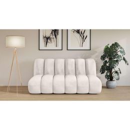 LeGer Home by Lena Gercke 2,5-Sitzer &raquo;Priya Designersofa, moderne Steppung, auch in Boucl&eacute;&laquo; gem&uuml;tlich und modern, B/T/H: 185/108/84 cm beige 100% 