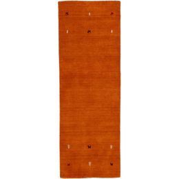 CarpetFine Wollteppich &raquo;Gabbeh Uni, auch als L&auml;ufer und Rund erh&auml;ltlich&laquo; rechteckig 15 mm H&ouml;he reine Wolle, handgewebt, Gabbeh Loom Tiermotiv, gro&szlig;e 