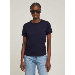 G-Star Raw G-STAR Damen T-Shirt "Embro G-Script Logo Top", blau, Gr. XXS, Obermaterial: 100% Baumwolle, Shirts