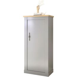Home Affaire Mehrzweckschrank &raquo;CHAMBORD&laquo; Breite ca. 68 cm grau B/H/T: 68cm x 142cm x 37cm, T&uuml;ren: 1 Stk.