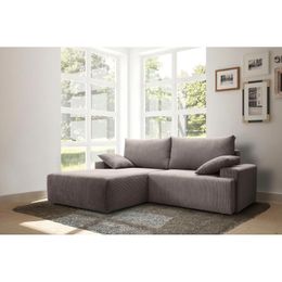 exxpo - sofa fashion Ecksofa &raquo;Orinoko, aktuelles Design und hoher Sitzkomfort, L-Form&laquo; inkl. Bettfunktion und Bettkasten, sch&ouml;ne Farben im angesagten 