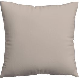 Schlafgut Kissenbezug &raquo;Premium Kissenbezug Woven Satin (1 St)&laquo; Ton-in-Ton Rei&szlig;verschluss, Fadendichte von 300tc, Uni, OEKO Tex beige Mako-Satin, Obermaterial: 