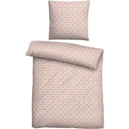 Bettw&auml;sche &raquo;Lillica&laquo; 2 Stk. atmungsaktiv, strapazierf&auml;hig, temperaturausgleichend, Rei&szlig;verschluss rosa Linon, Obermaterial: 100% Baumwolle B/L: 155cm 