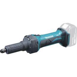 Makita Akku-Geradschleifer &raquo;DGD800Z&laquo; 6 mm Werkzeugaufnahme, ohne Akku und Ladeger&auml;t blau Ohne Kunststoffschutz im Bohrst&auml;nder einsetzbar (Spannhals 43 mm &Oslash;) 