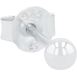 Amor Damen Single-Ohrstecker &raquo;9146086&laquo; silber 3mm, Silber 925 (Sterlingsilber)