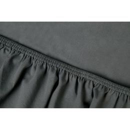 Kayori Spannbettlaken &raquo;Saiko&laquo; Bio-Baumwolle grau Jersey-Elasthan, Obermaterial: 97% Baumwolle, 3% Elasthan (LYCRA ) B/L: 160cm x 220cm, 1 Stk., Jersey