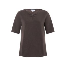 More & More More & More softes Halbarmshirt, Knot-Detail in brown | Gr.: 34