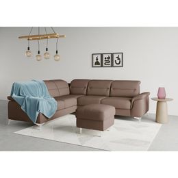 Sit & More sit&more Ecksofa &raquo;Sinatra L-Form&laquo; optional mit Kopfteilverstellung und Armteilfunktion braun 98% Polyester, 2% Polyamid B/H/T: 251cm x 85cm x 231cm, 