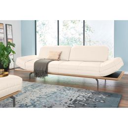Creation BY ROLF BENZ 3-Sitzer &raquo;CR.420, Designsofa, Loungesofa&laquo; in 2 Qualit&auml;ten, Holzrahmen in Eiche Natur oder Nu&szlig;baum, Breite 232 cm wei&szlig; Leder 