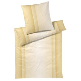 Elegante Bettw&auml;sche &raquo;Silhouette&laquo; 2 Stk. angenehmes Hautgef&uuml;hl gelb Jersey, Obermaterial: 100% Baumwolle B/L: 135cm x 200cm, 1 Stk., 1 Stk., Jersey, B/L: 80cm x