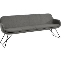 Musterring Essbank &raquo;Tavia&laquo; Schlittengestell in drei Ausf&uuml;hrungen, Breite 180, 200 oder 220 cm grau 100% PES B/H/T: 180cm x 87cm x 66cm, Flachgewebe