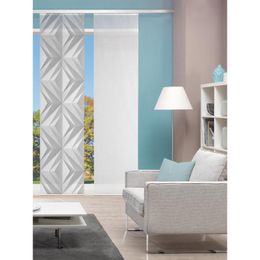 Vision S Schiebegardine &raquo;SCHIEBEVORHANG DIGITALDRUCK BAMBUS-OPTIK 'FRESKO'&laquo; Paneelwagen 1 Stk. tlg. DIGITALDRUCK - INDIVIDUELL K&Uuml;RZBAR grau Polyester 260cm, 