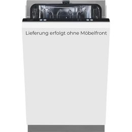 Exquisit vollintegrierbarer Geschirrsp&uuml;ler 1009 &raquo;EGSP1009-E-450D schwarz&laquo; 10 l 9 tlg. Ma&szlig;gedecke 9 Ma&szlig;gedecke & fl&uuml;sterleise 49 dB &ndash; stark und 