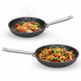 Cosy & Trendy Pfannen-Set &raquo;Ecodura Bratpfannenset &Oslash; 24 + &Oslash; 28 cm&laquo; Aluminium Set, 1x Bratpfanne &Oslash; 24 cm, 1x Bratpfanne &Oslash; 28 cm, 2 tlg. Keramikbeschichtung und 