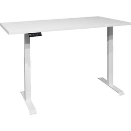 M&auml;usbacher Schreibtisch &raquo;Big System Office&laquo; Breite 160 cm, elektrisch h&ouml;henverstellbar wei&szlig; B/H/T: 160cm