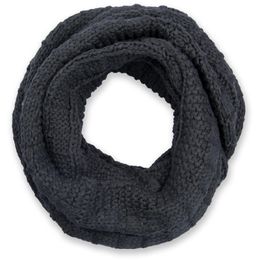 styleBREAKER Damen Strickschal "Strick Loop mit Karomuster", grau, Modisch, Obermaterial: 100% Viskose CV., Modet&uuml;cher