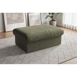 Sit & More sit&more Polsterhocker &raquo;Moreno, B: 90 cm&laquo; mit Stauraum, individuell kombinierbar gr&uuml;n 100% Polyester B/H/T: 90cm x 43cm x 60cm, Breitcord,mit Stauraum