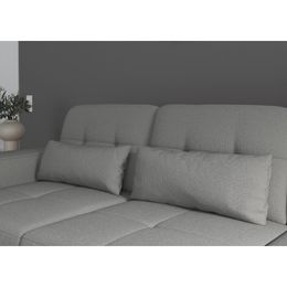 Sit & More sit&more Sofakissen &raquo;Baviene&laquo; Set, bestehend aus 2 Nierenkissen silber B/H/T: 65cm x 25cm x 11cm, Luxus-Microfaser Paris
