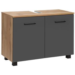 Welltime Waschbeckenunterschrank &raquo;Trento, verschiedene Ausf&uuml;hrungen und Farben&laquo; Badm&ouml;bel Unterschrank Breite 80 cm, mit viel Stauraum, Badschrank WBU 