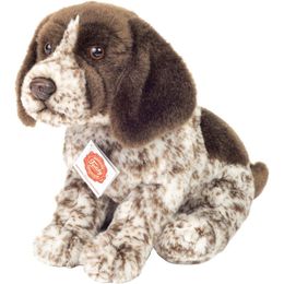 HERMANN TEDDY ORIGINAL Kuscheltier &raquo;Deutscher Drahthaar Welpe 30 cm&laquo; zum Teil aus recyceltem Material braun Einheitsgr&ouml;&szlig;e Kuscheltier
