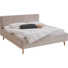 Meise M&ouml;bel meise.m&ouml;bel Polsterbett &raquo;Mattis&laquo; Topseller, wahlweise mit Bettkasten beige Bezug Bett: Boucle (100% Polyester) Liegefl&auml;che L&auml;nge B: 200cm x 160cm, 