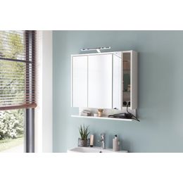 Spiegelschrank Welltime, B:74,5cm H:71,4cm T:16cm, wei&szlig;, Badezimmer, Schr&auml;nke, "List, Spiegelschrank, Made in Germany, B: 74,5 cm", Solide