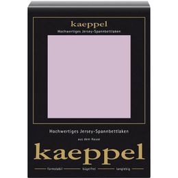 Kaeppel Spannbettlaken &raquo;Single Jersey Mako Cotton&laquo; Bettlaken aus 100% Baumwolle lila Jersey, Obermaterial: 100% Baumwolle B/L: 200cm, 1 Stk., Jersey, 140-