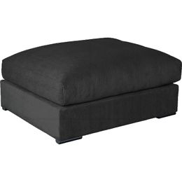 Home Affaire Polsterhocker &raquo;Casa XL, B: 101 cm&laquo; Mega-Hocker, in Cord oder Chenille-Struktur, Federkern grau 100% Polyester B/H/T: 101cm x 52cm x 97cm,